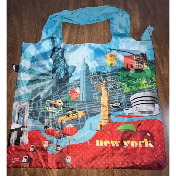 Loqi | Bags | Loqi New York City Reusable Shopping Bag Brooklyn Bridge ...